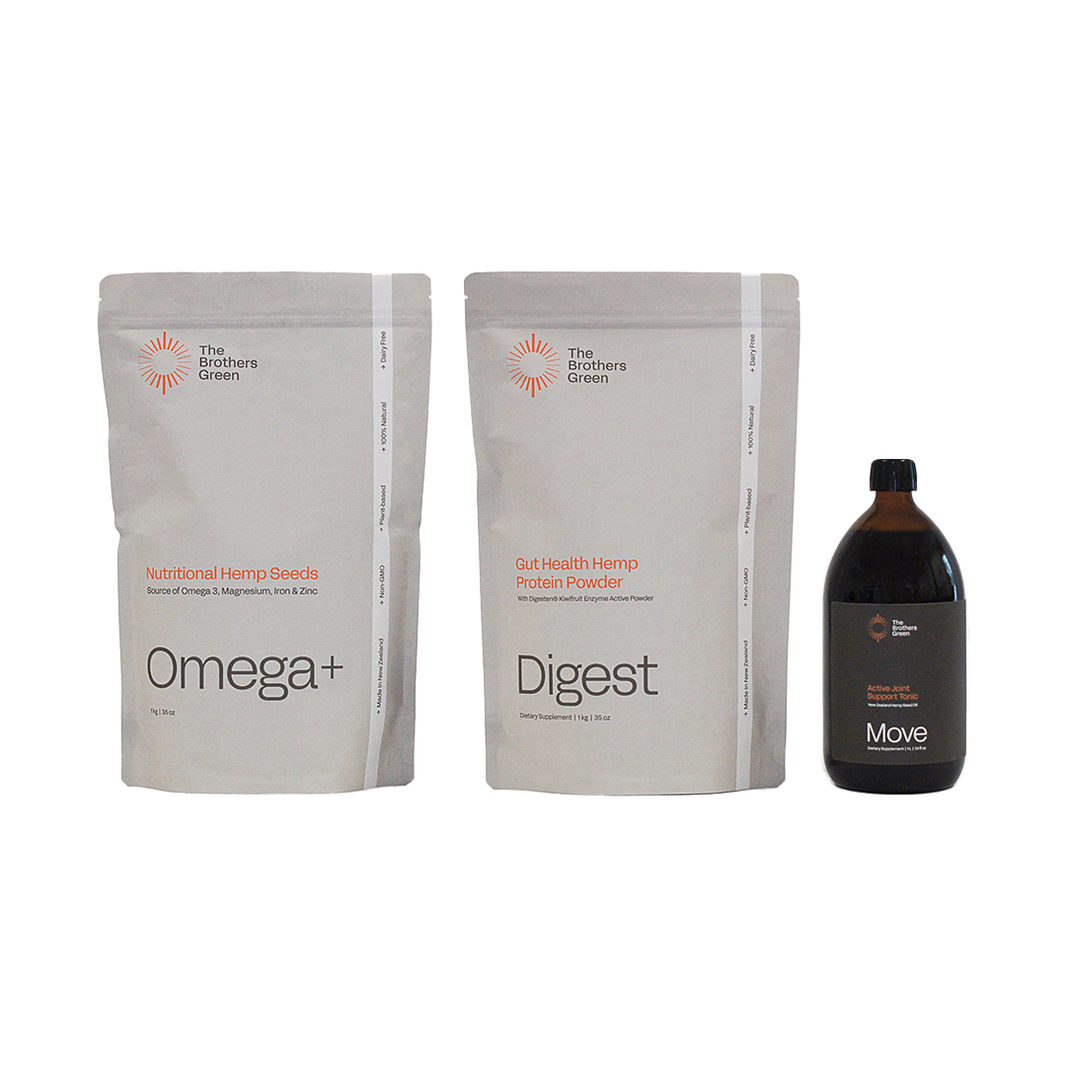 NZ Grown Hemp Functional Food, Supplements, Skin - The Brothers Green